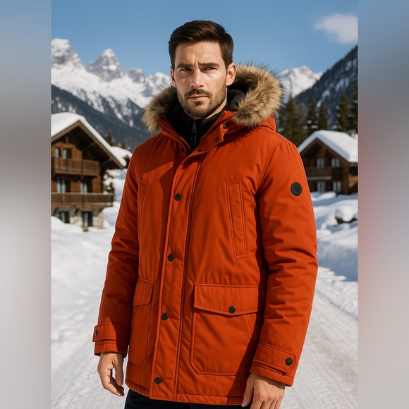 Michael Kors | Jackets & Coats | Michael Kors Rust Orange Faux Fur ...